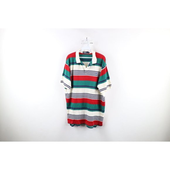 Ralph Lauren | Shirts | Vintage 9s Ralph Lauren Mens Xl Rainbow Striped ...